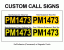 Custom UHF Call Signs/Vehicle ID Number Plates - Southern Cross ...