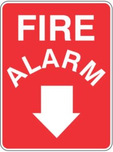 Fire Safety Sign/Stickers - Fire Alarm Sign - Southern Cross Industrial ...