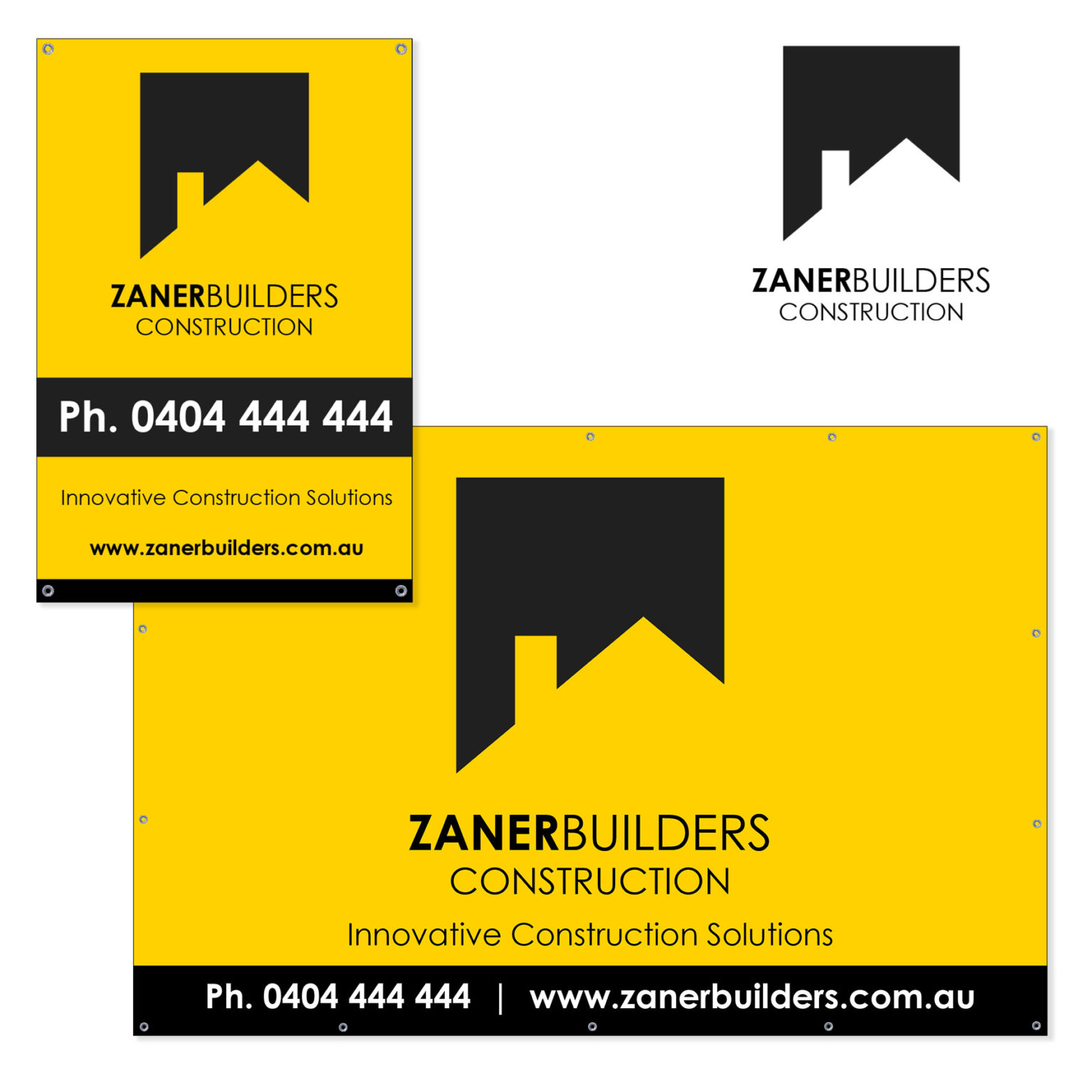 Custom Branding Tradie Pack - Regular Corflute Signs and Banner Mesh ...