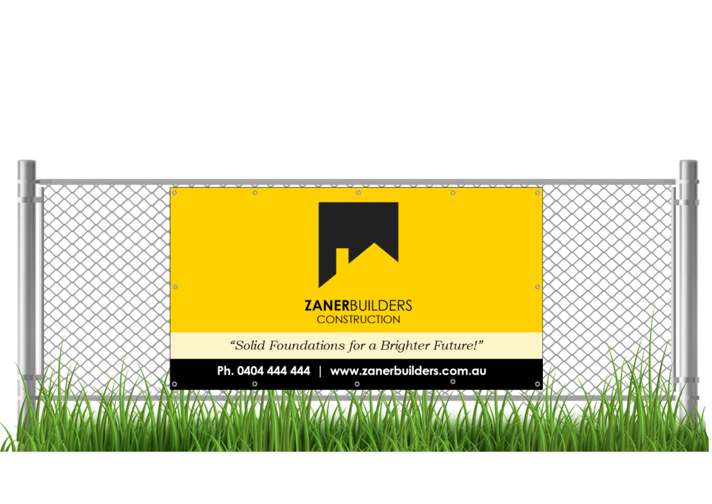 Custom Fence Banner Mesh (Regular) - 2.4 x 1.6m Panels - Southern Cross ...