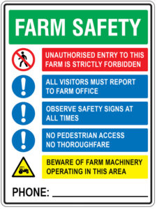 Warning Safety Sign/Stickers - Farm Safety - Southern Cross Industrial ...
